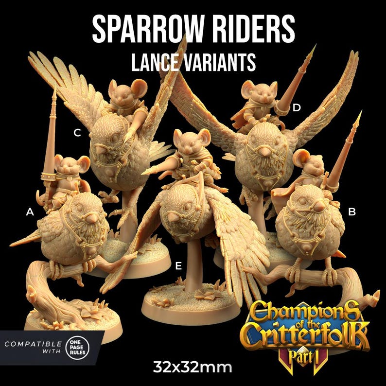 Sparrow Riders Mice Mount Champion Mouse | the Dragon Trappers Lodge ...