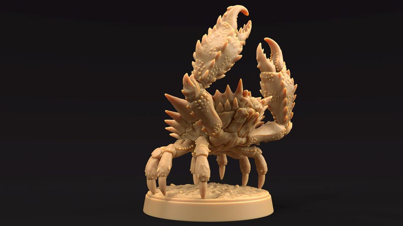 Giant Crab Dnd Mini Classic Dungeons and Dragons Miniature TTRPG Dragon ...