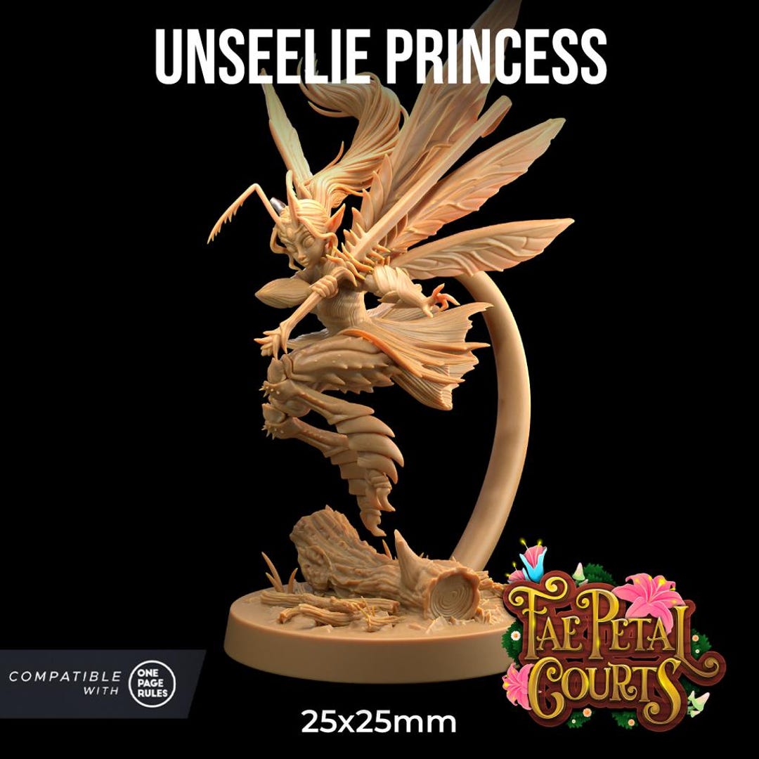 The Unseelie Princess Fae Petal Courts Army | the Dragon Trappers Lodge | 32mm Scale | Miniature ...