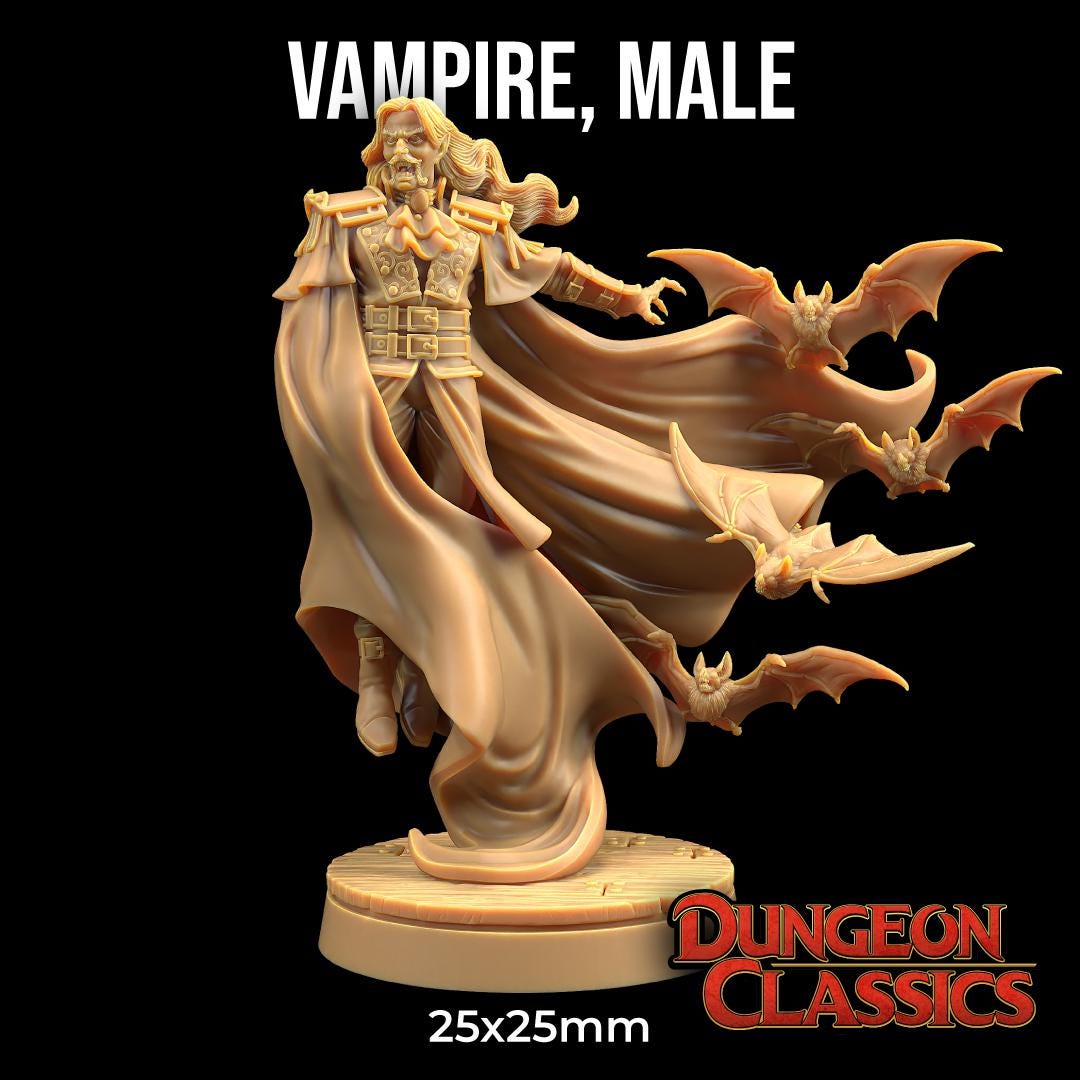 Vampire Male Dnd Mini Dungeon Classics Undead | the Dragon Trappers ...