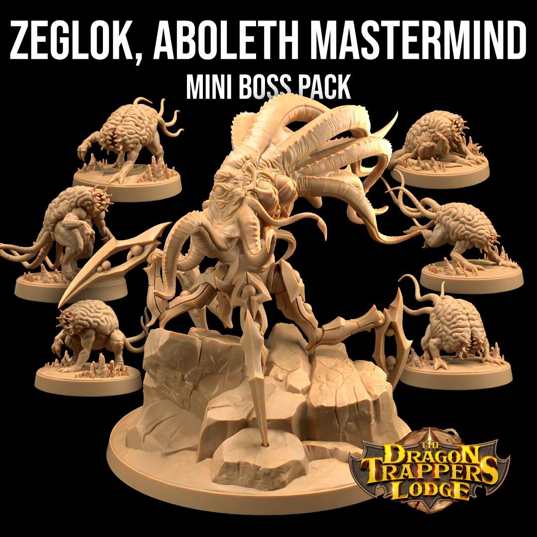 Zeglok Aboleth Mini Boss Pack Intellect| the Dragon Trappers Lodge ...