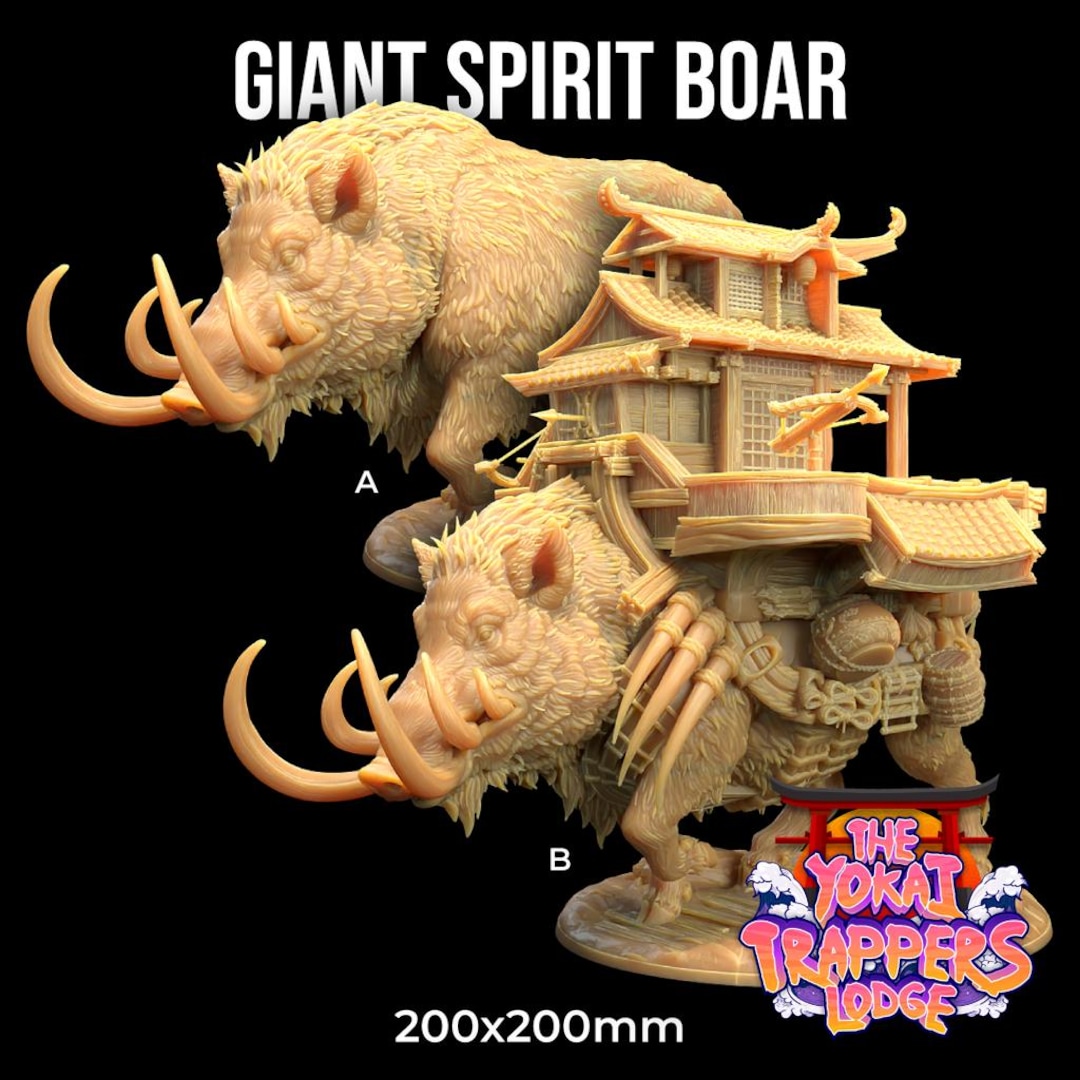 Giant Spirit Boar Yokai Lodge Japanese Asian | the Dragon Trappers ...