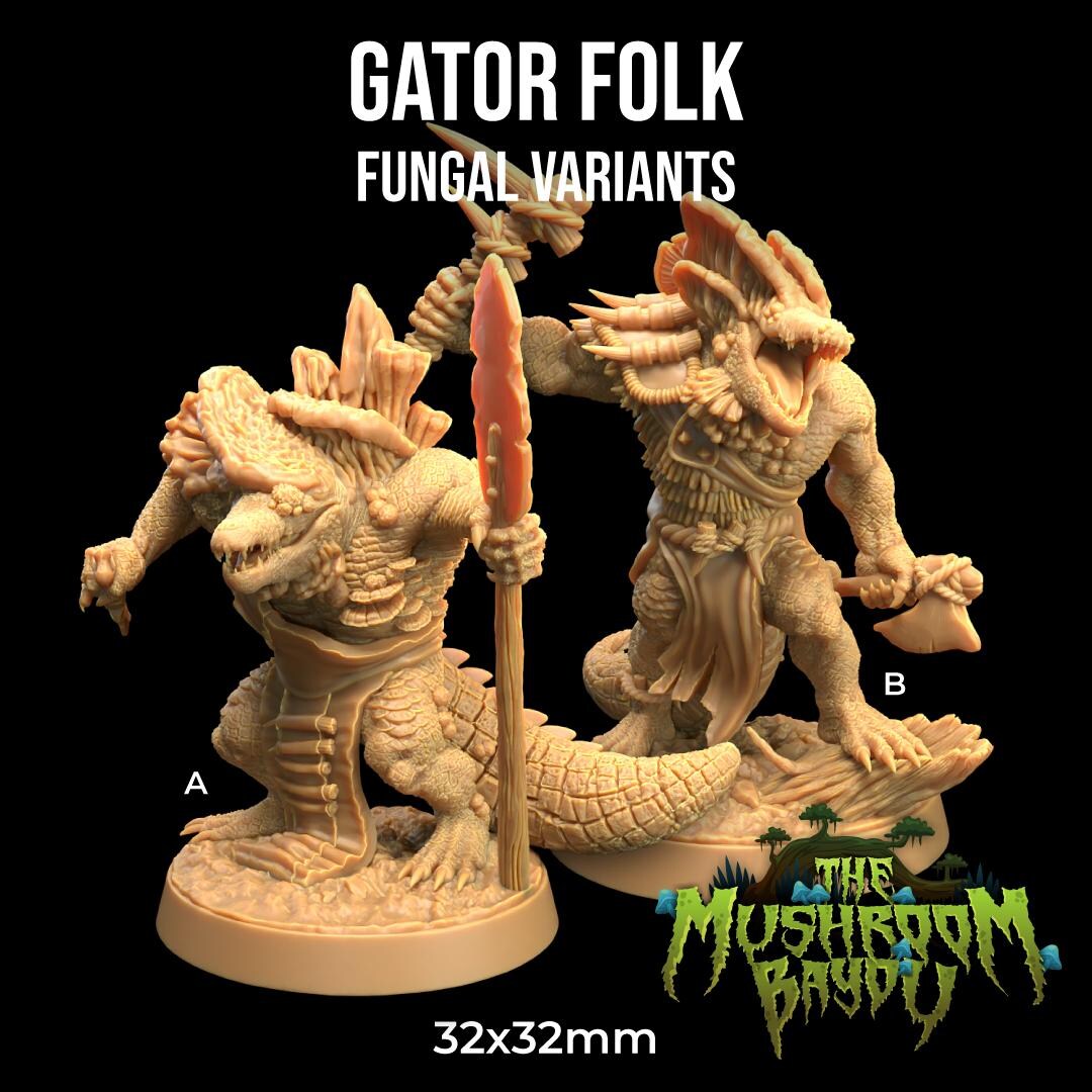 Gator Folk Croc Fungus Mushroom Bayou Swamp | the Dragon Trappers Lodge ...