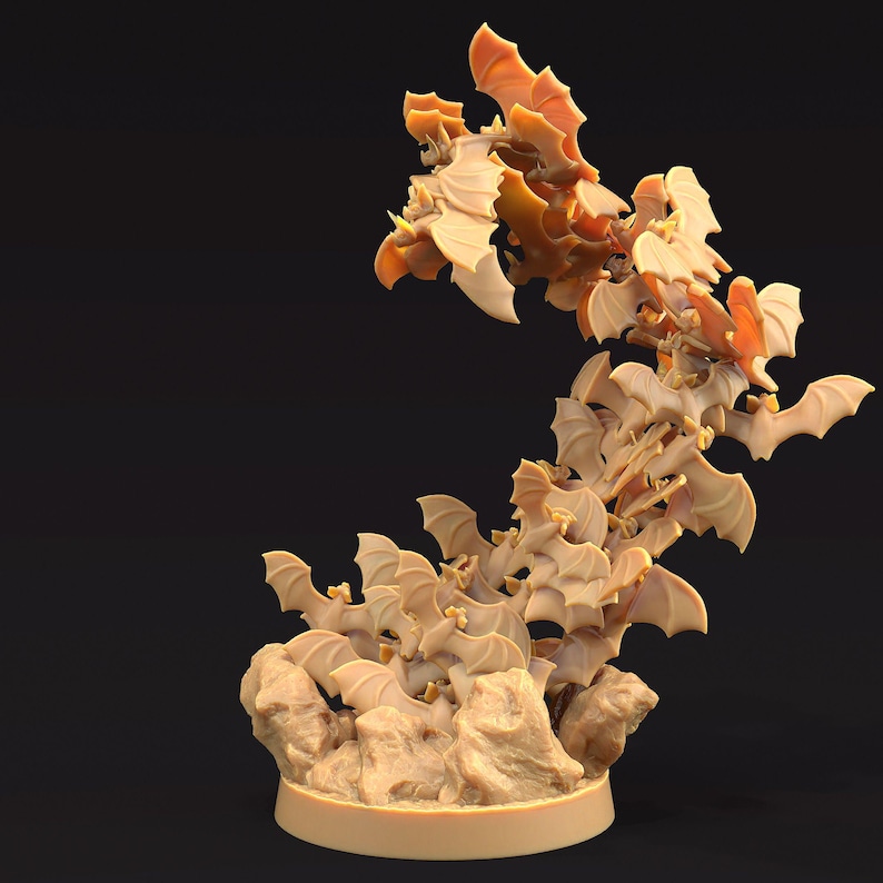Bat Swarm Dnd Mini 3D Print Dungeon Classics Mini | the Dragon Trappers ...