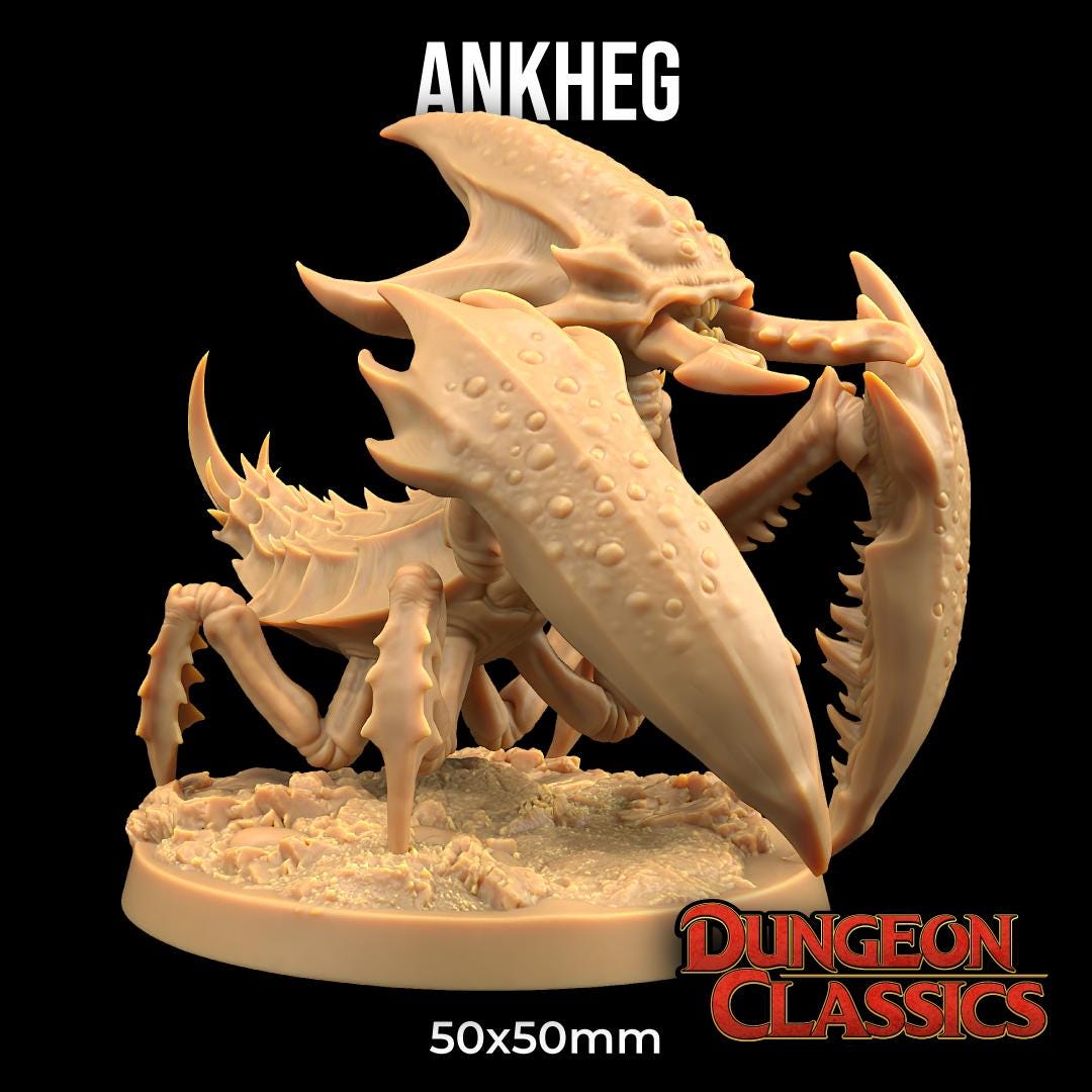 Ankheg Dnd Dungeon Classics Mini for Dungeons and Dragons Miniature TTRPG Dragon Trappers Lodge ...