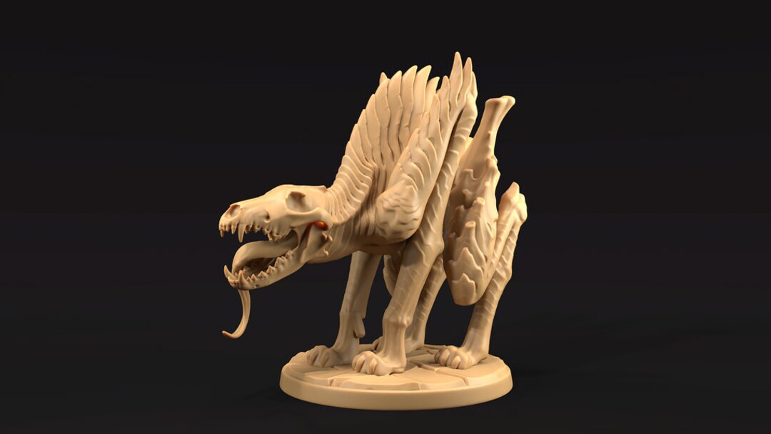 Bone Pouncer Skeletal Bone Skull | the Dragon Trappers Lodge | 32mm ...