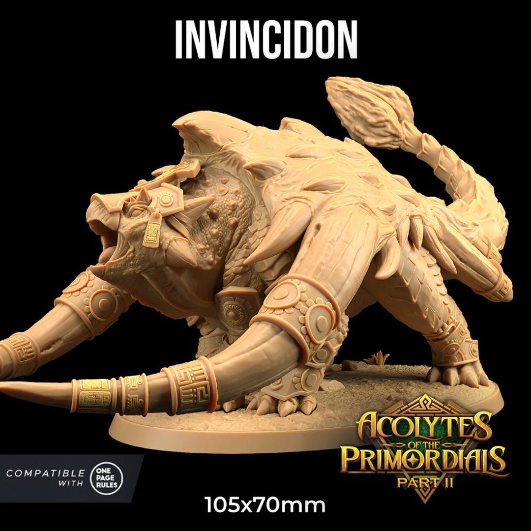 Invincidon Dinosaur Tusk Armored | the Dragon Trappers Lodge | 32mm ...