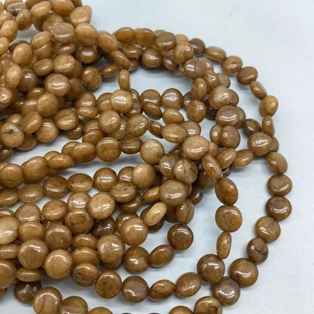 10 Mm Tablet Jade Smoky Quartz Stone - Etsy