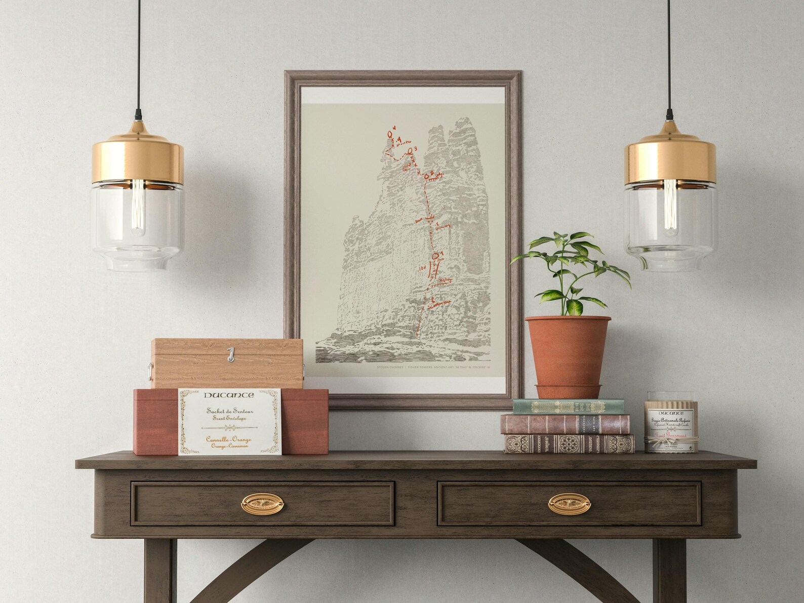 Topo Climbing Map | Utah Map | Hand Drawn Digital Artwork | Rock ...