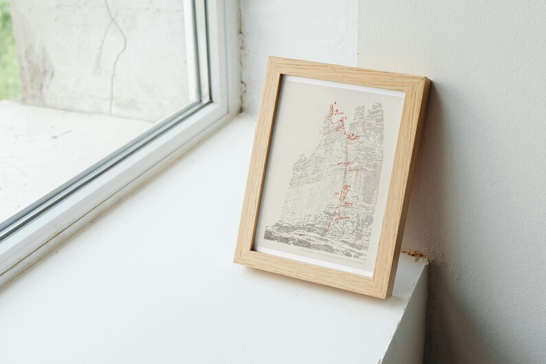 Topo Climbing Map | Utah Map | Hand Drawn Digital Artwork | Rock ...