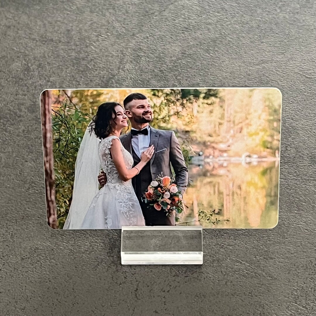 Personalized Double-sided Photo Card in Credit Card Format. Insert ...