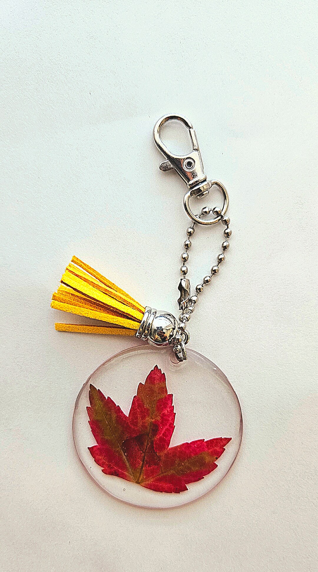 Real Plant and Leaf Keychains - Etsy