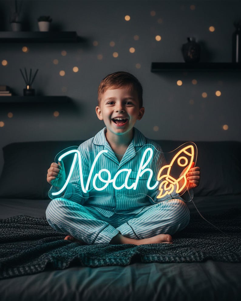 Custom Name LED Neon Sign, Kids Game Room Decor - Etsy