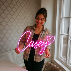 Neon Name Sign for Kids, Custom Neon Sign Bedroom, Neon Sign Teenage ...