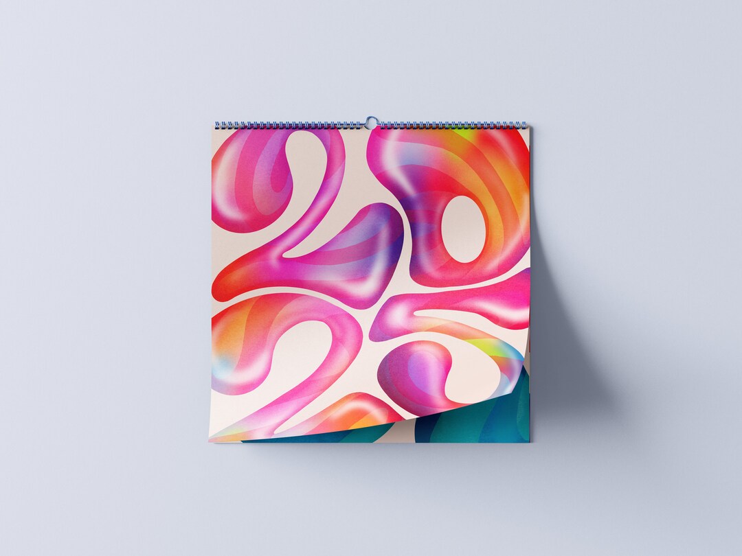 2025 Big Number Calendar - Etsy