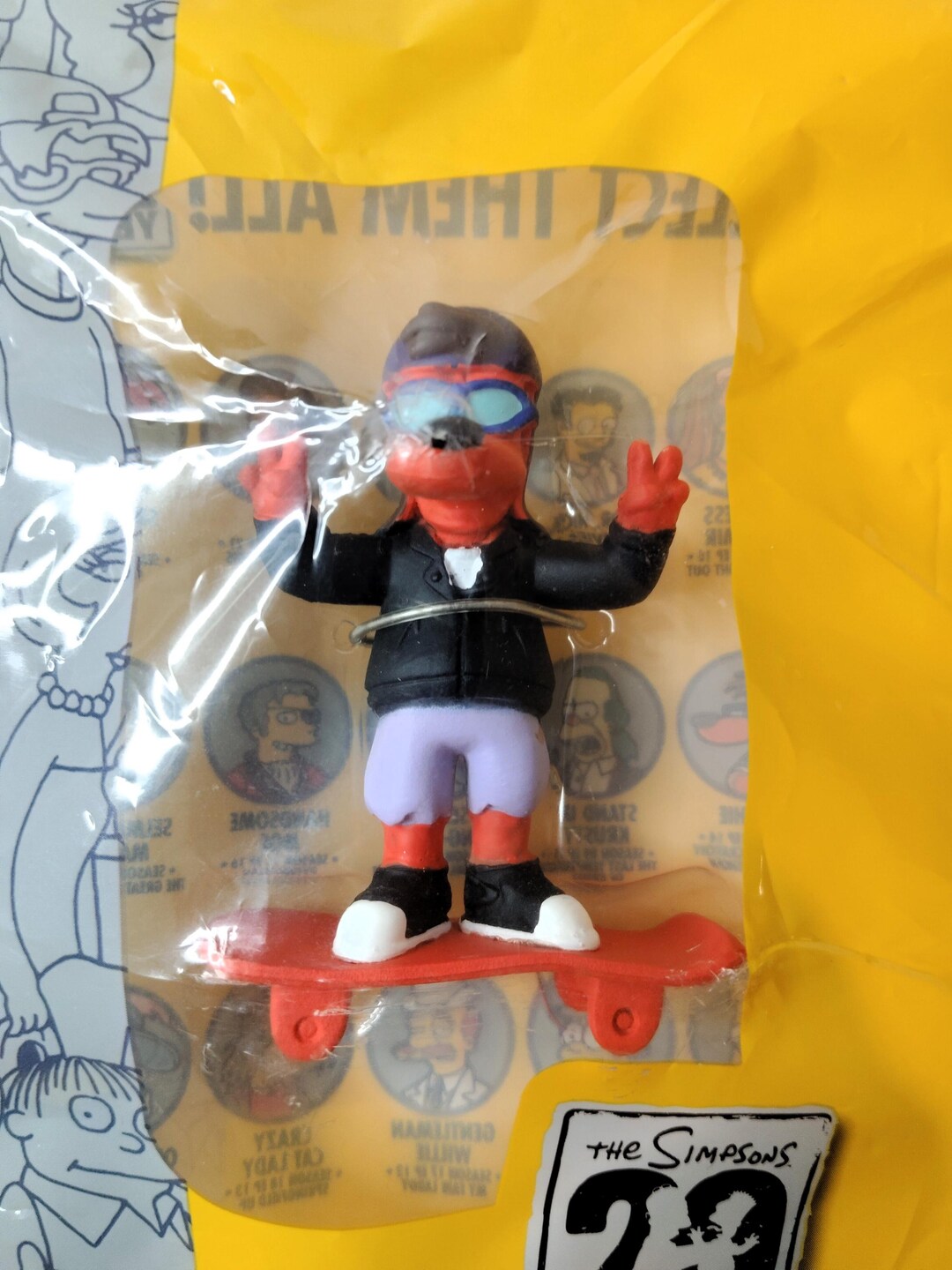 The Simpsons Poochie Skateboard Figurine 20th Anniversary - Etsy