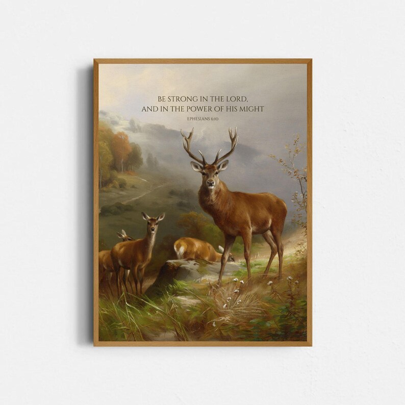 Vintage Christian Nursery Gallery Wall Art Set Woodland Home Decor ...