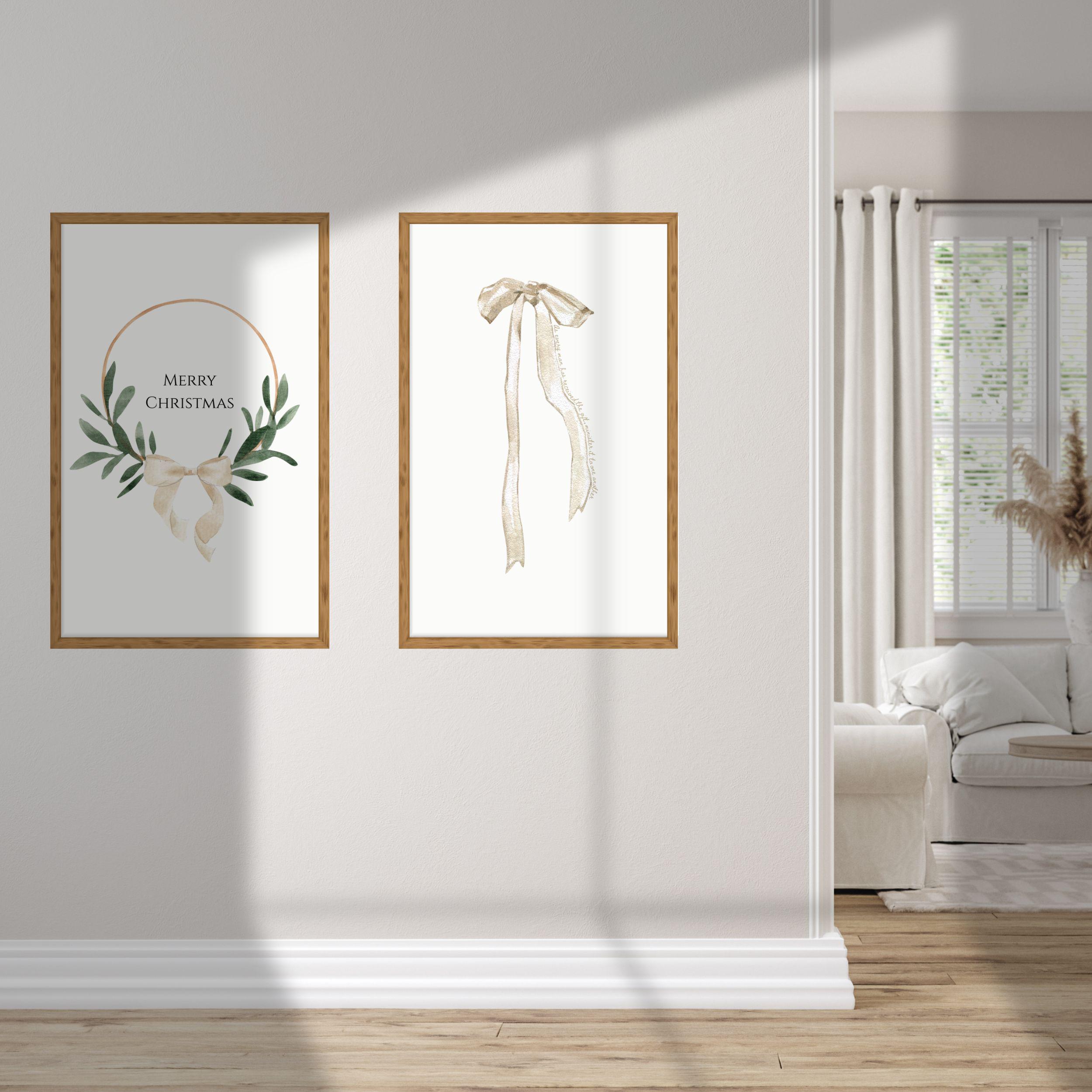 Christian Christmas Gallery Wall Art Prints Set of 6: Modern Minimalist ...