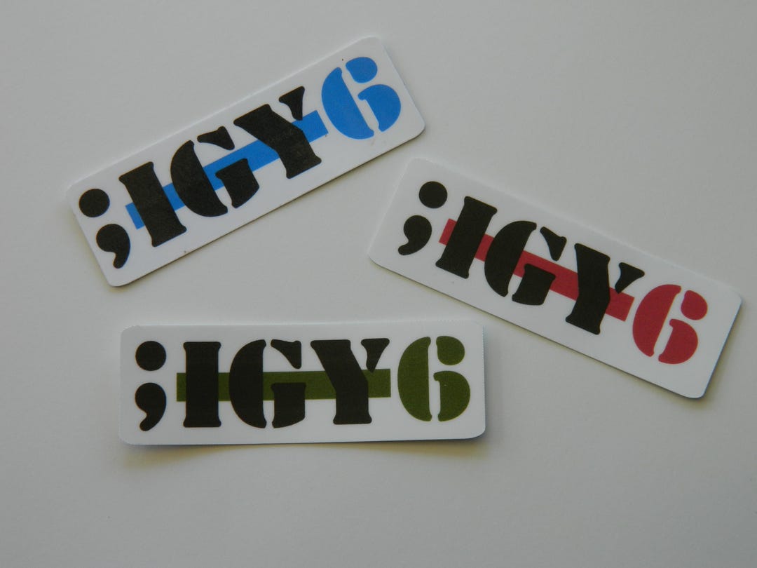 IGY6 Vinyl Sticker: Military, Firefighter, Police - Waterproof Handmade ...