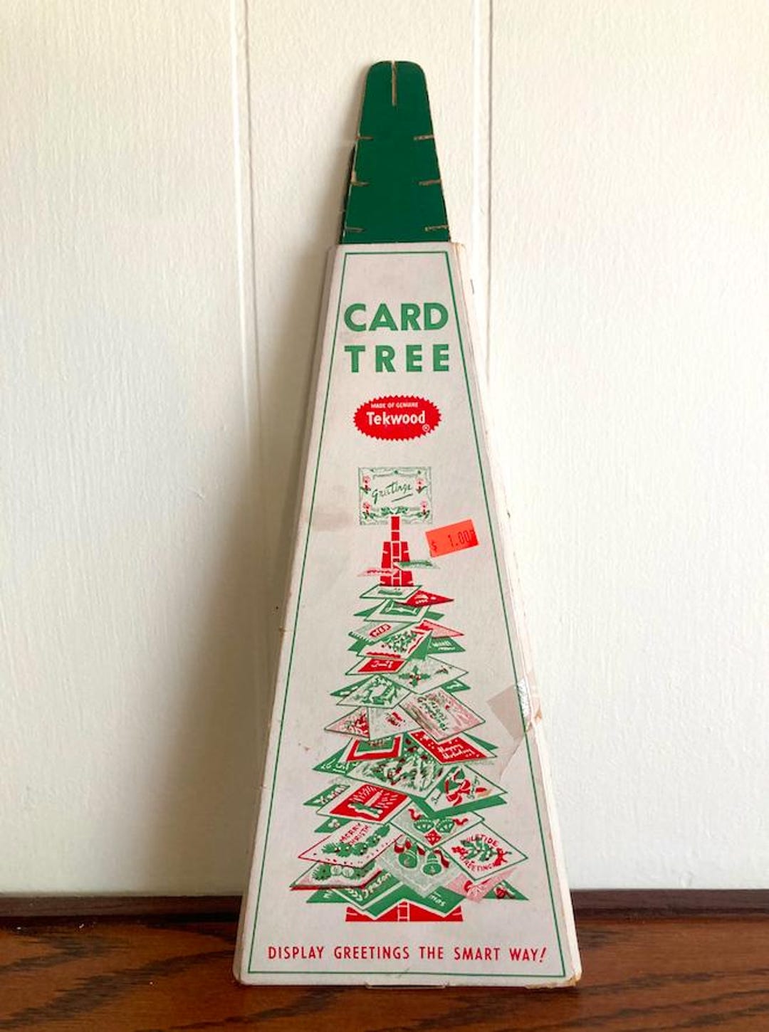 Classic Christmas Card holder Tree in Original Packaging - Etsy