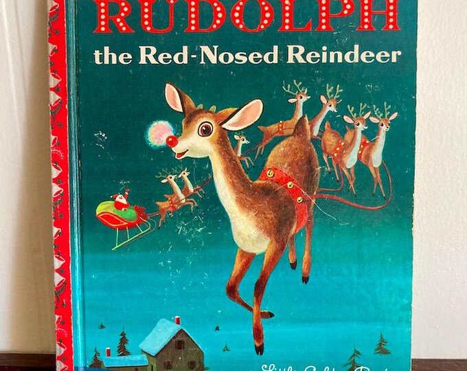 Classic Little Golden Book Rudolph the Red-nosed Reindeer - Etsy