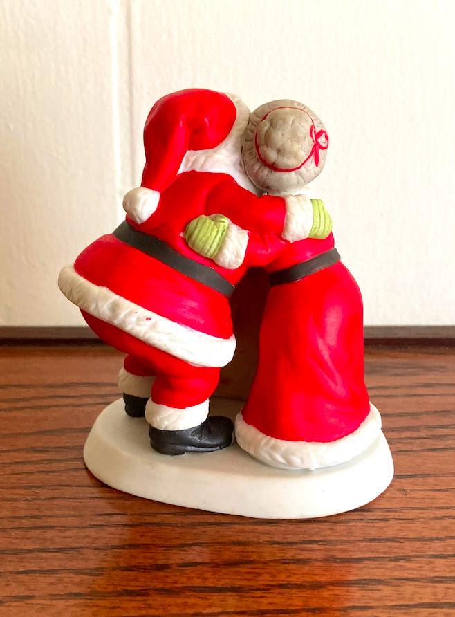 George Good Santa and Mrs. Claus we Wish You a Merry Christmas Figure ...
