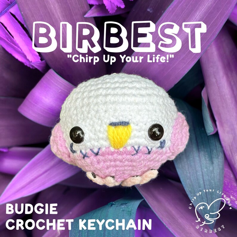 Handmade Budgie Crochet Keychain: Bird Lover Gift - Etsy
