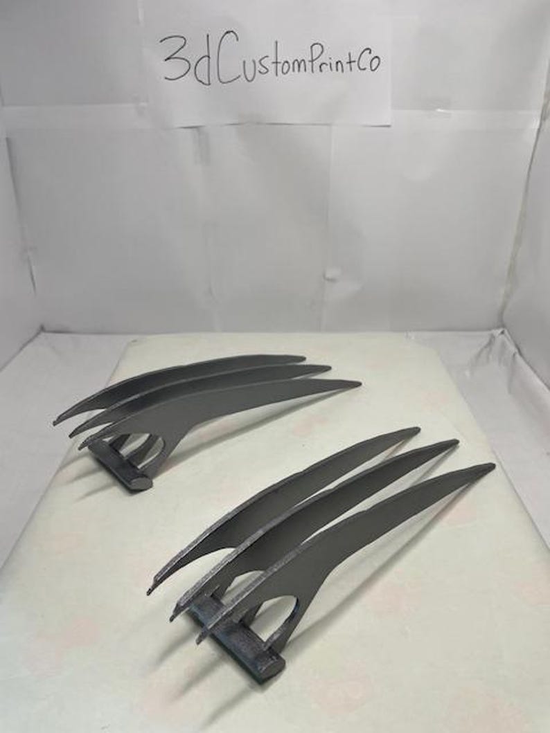 3D Printed Wolverine Claws (plain) - Etsy