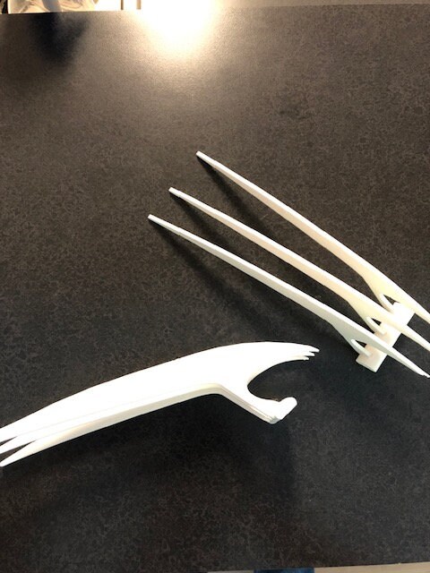 3D Printed Wolverine Claws (plain) - Etsy