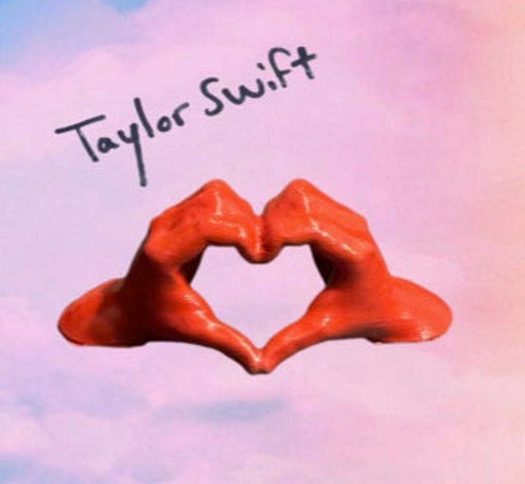 3D Printed Taylor Swift Heart Shaped Hand (plain) - Etsy