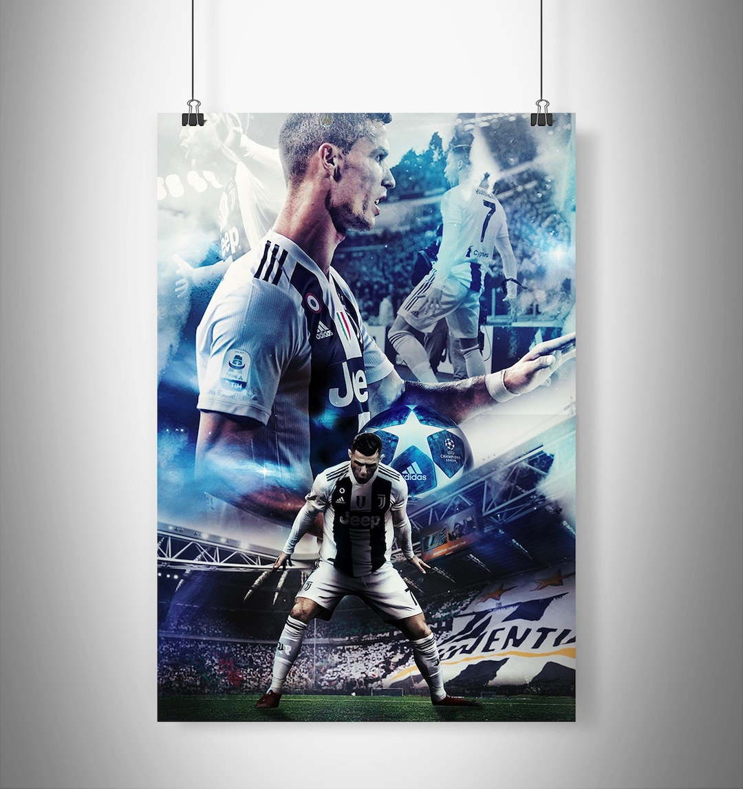 Cristiano Ronaldo Poster, CR7 Fan Art, Real Madrid Football Minimalist ...