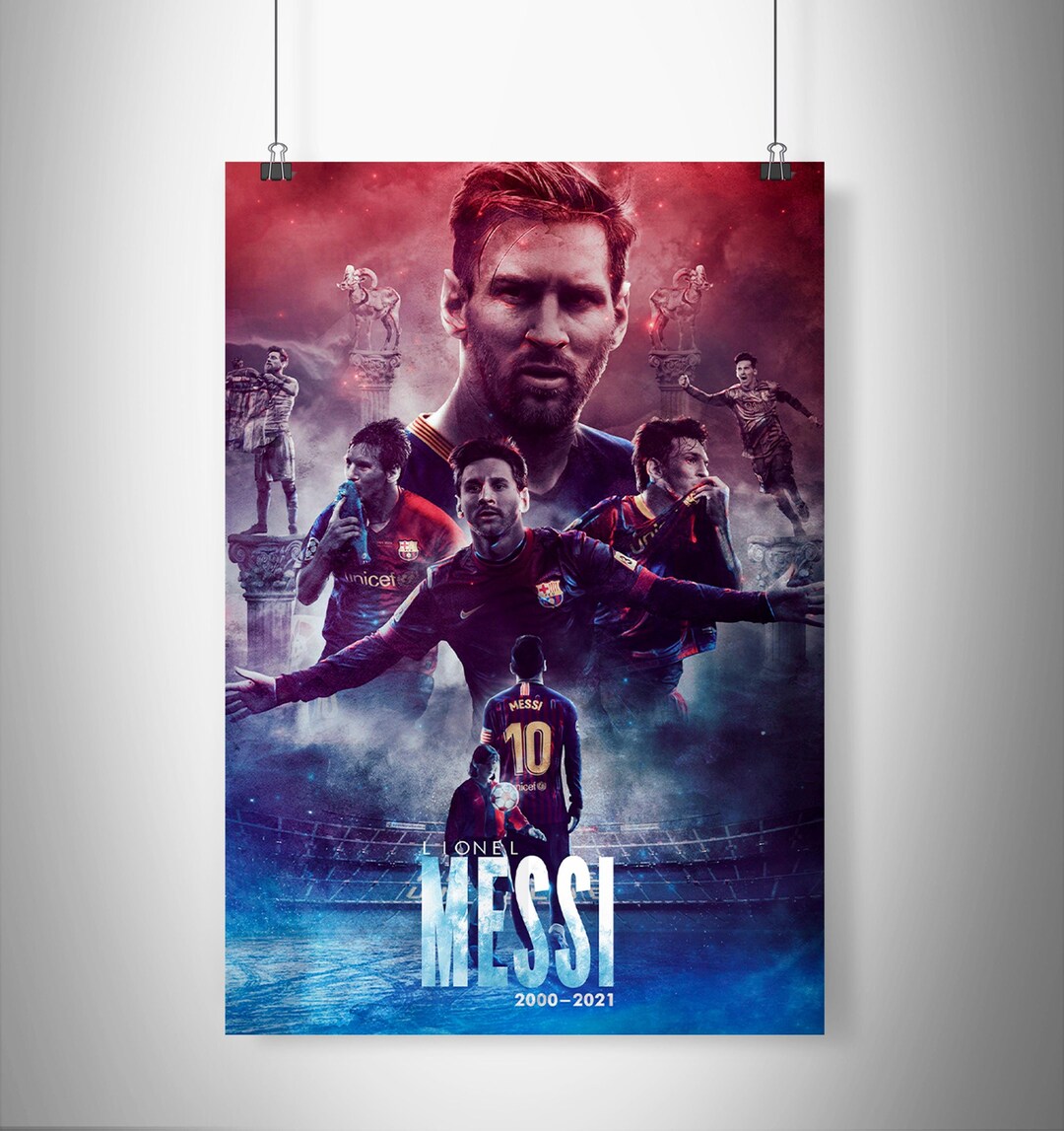 Lionel Messi Poster, LM10 Fan Art, Barcelona Football Minimalist ...