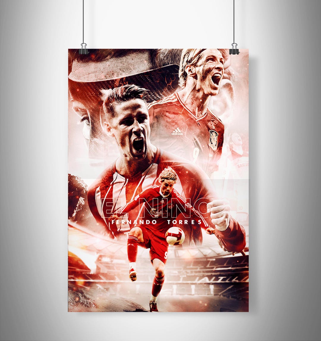 Fernando Torres Poster, Liverpool Torres Fan Art, Football Minimalist ...