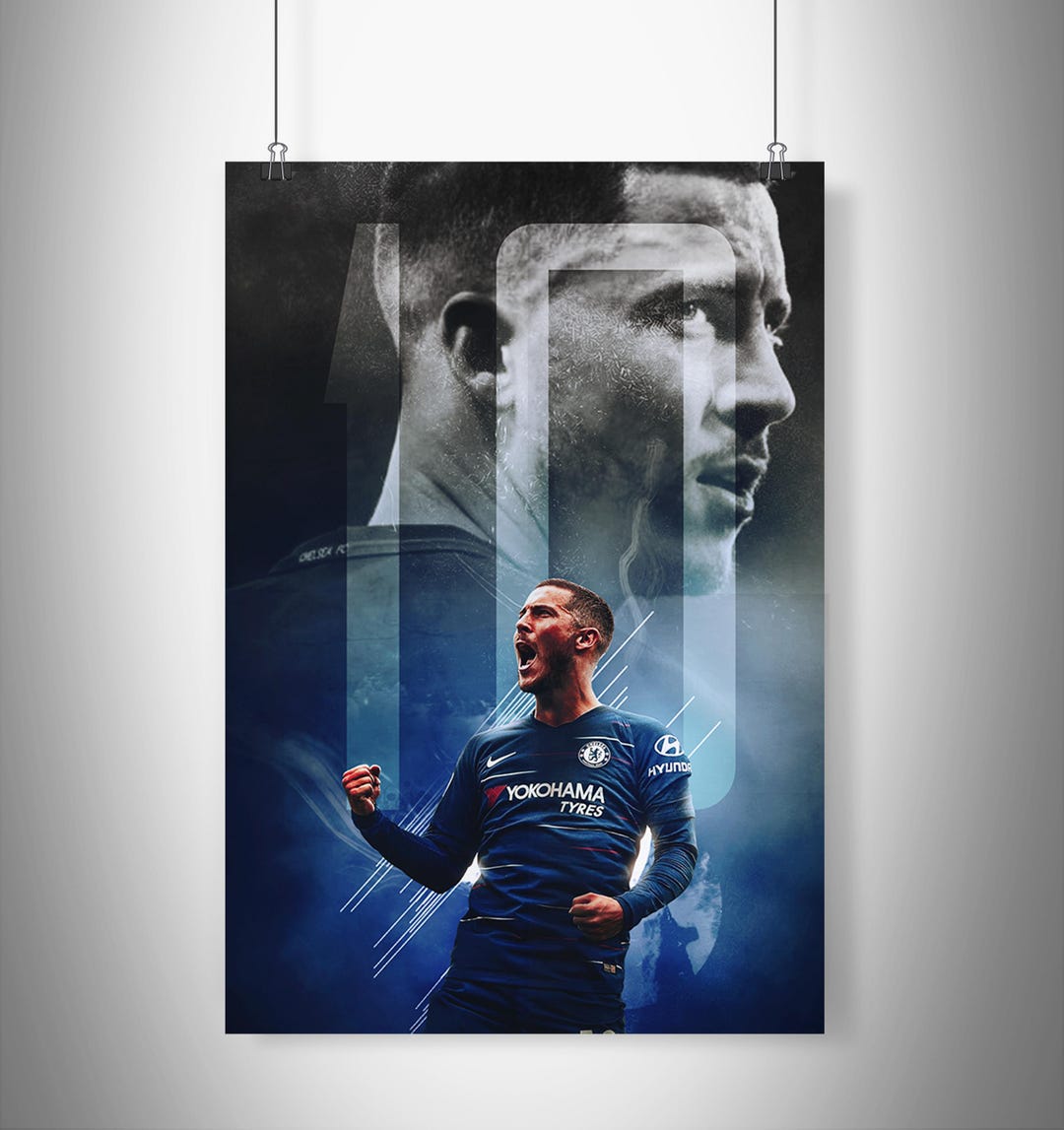 Eden Hazard Poster, Hazard Fan Art, Chelsea Football Minimalist ...
