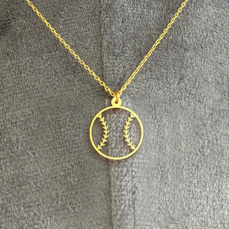 Baseball Necklace for Women - Etsy
