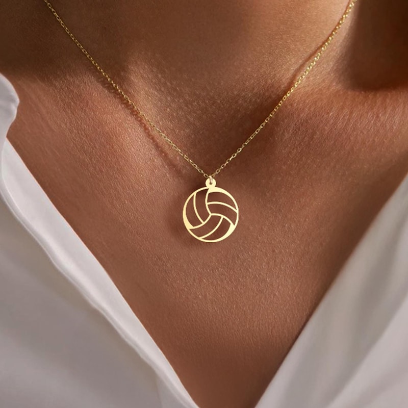 Volleyball Necklace - Etsy