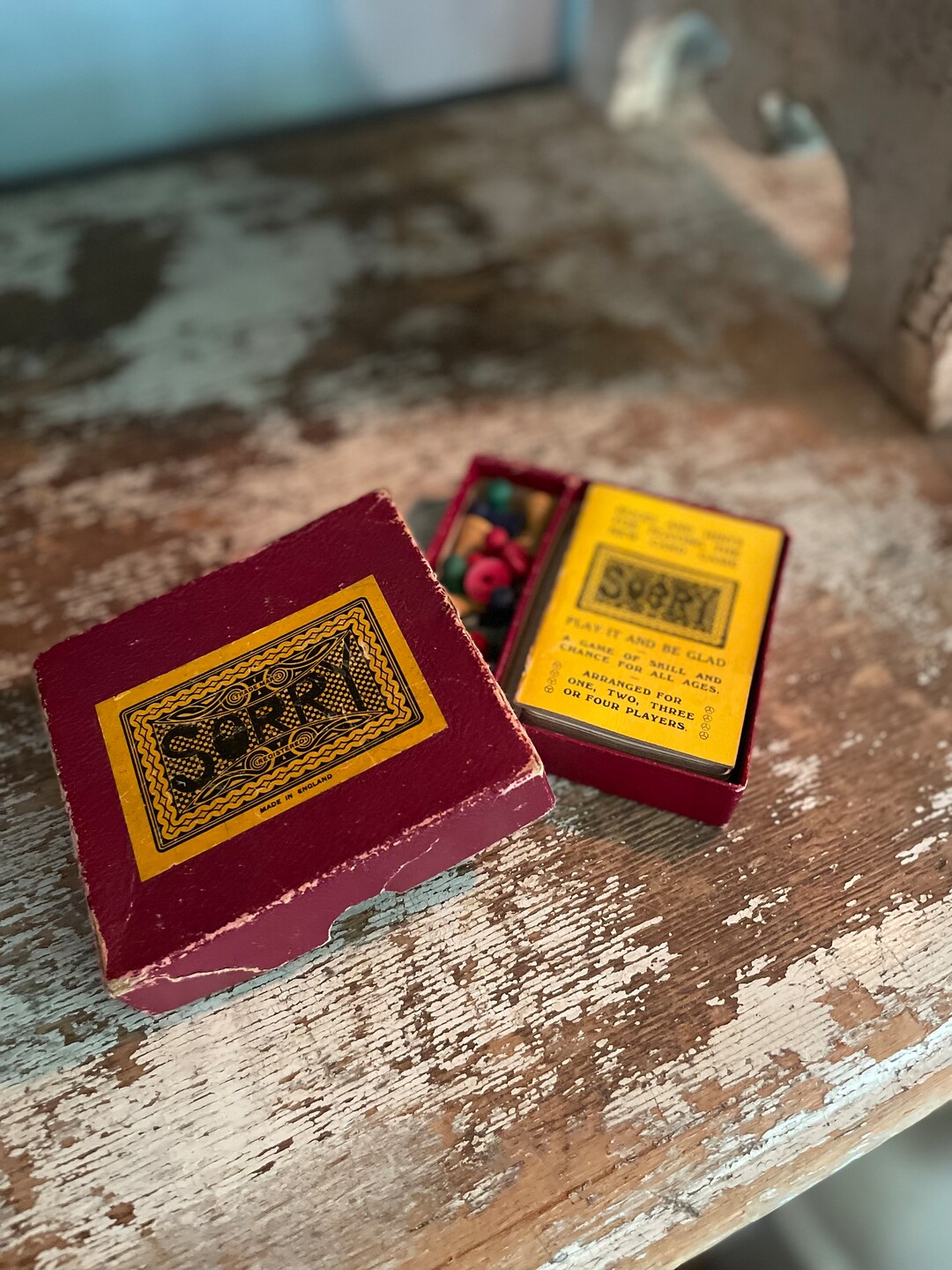 Vintage Sorry Card Game in Original Box Made in England Game - Etsy