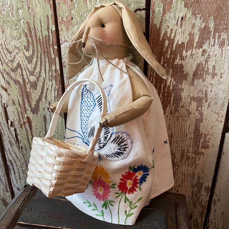 Prim Bunny - Etsy