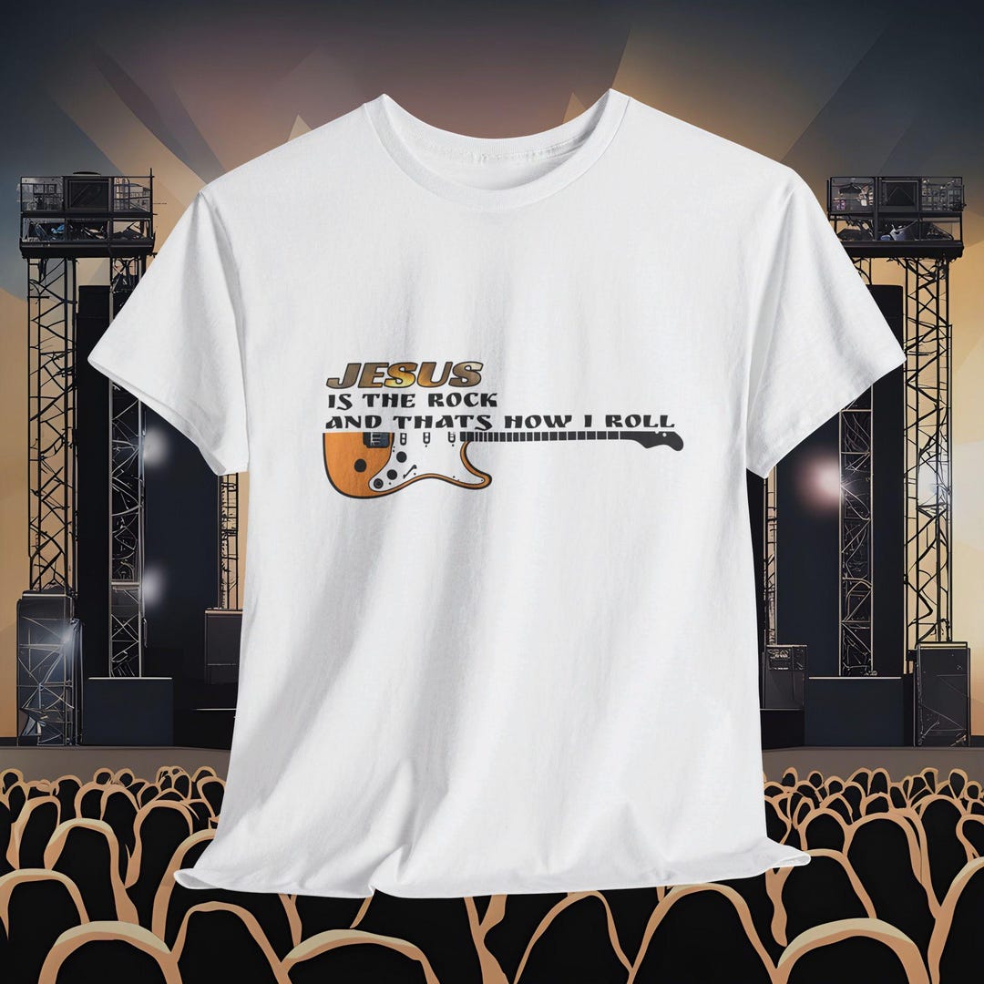 Christian Faith T-shirt - Jesus is the Rock and That's How I Roll ...