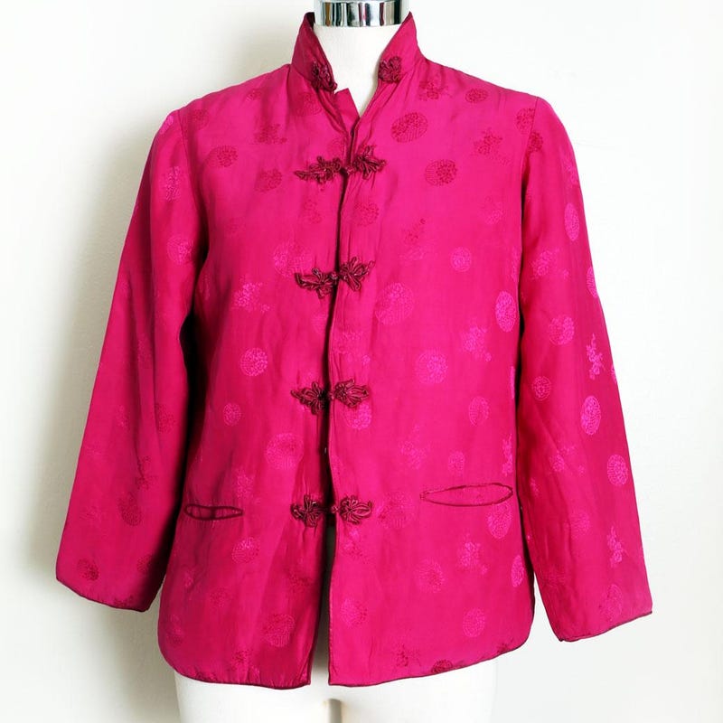 Vintage Silk Puffer Jacket - Etsy