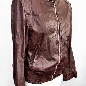 1970's Leather Jacket by OUI, Vintage Disco Era, Fight Club Members ...