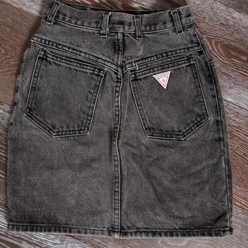 Vintage Guess Denim Skirt - Etsy