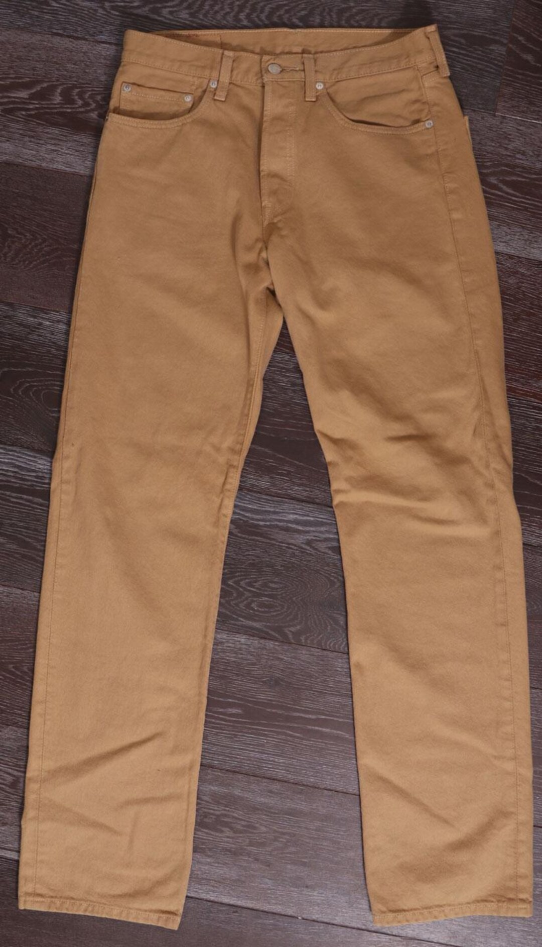Levi's 501 Button Fly Vintage Jeans 1990's Tan Beige 32W L34 New/old ...