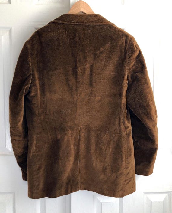 Brown Chenille MOD Velvet Blazer, Men's Sport Coat Ja… - Gem