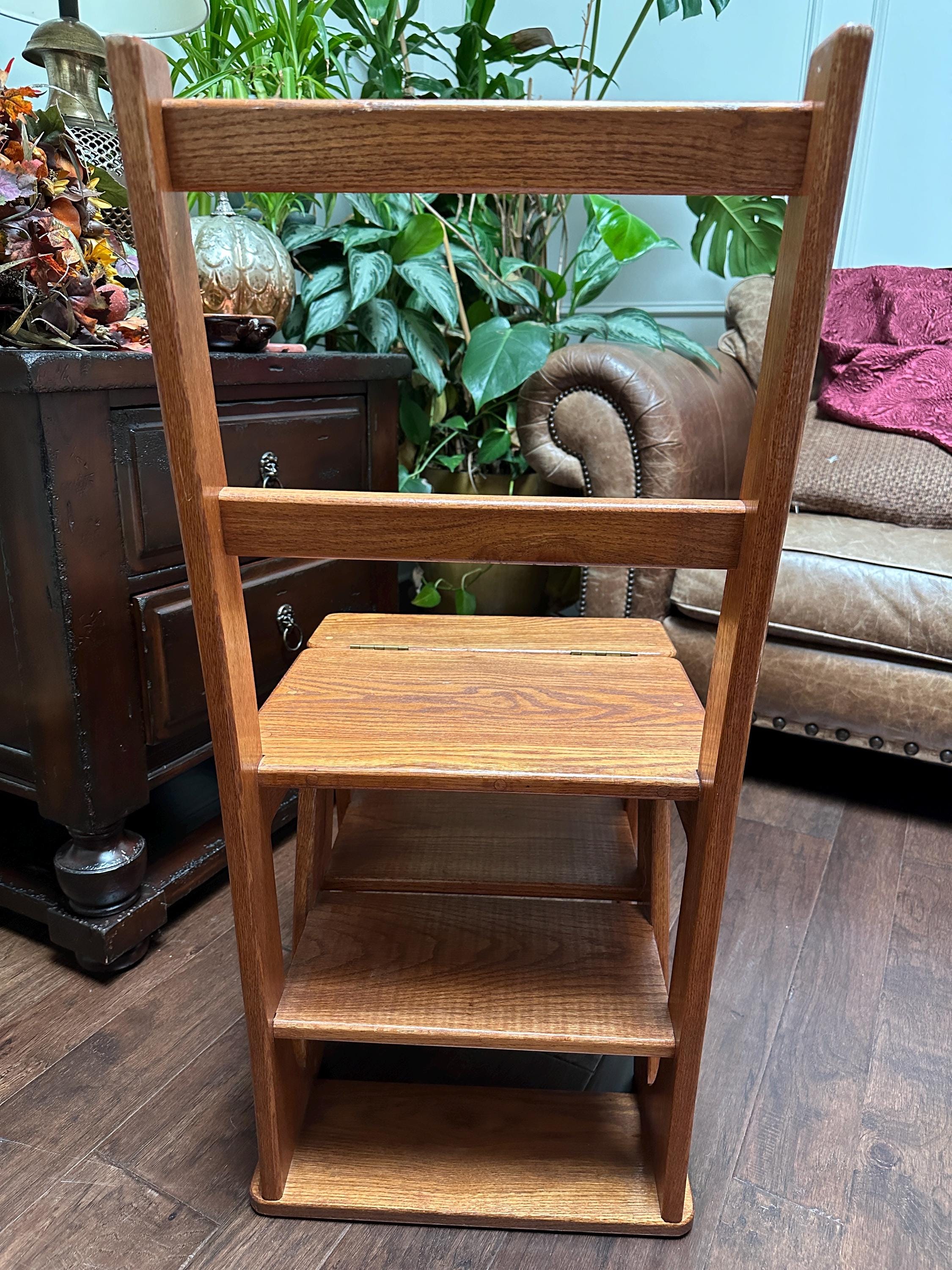 Metamorphic Library Step Stool Chair - Etsy