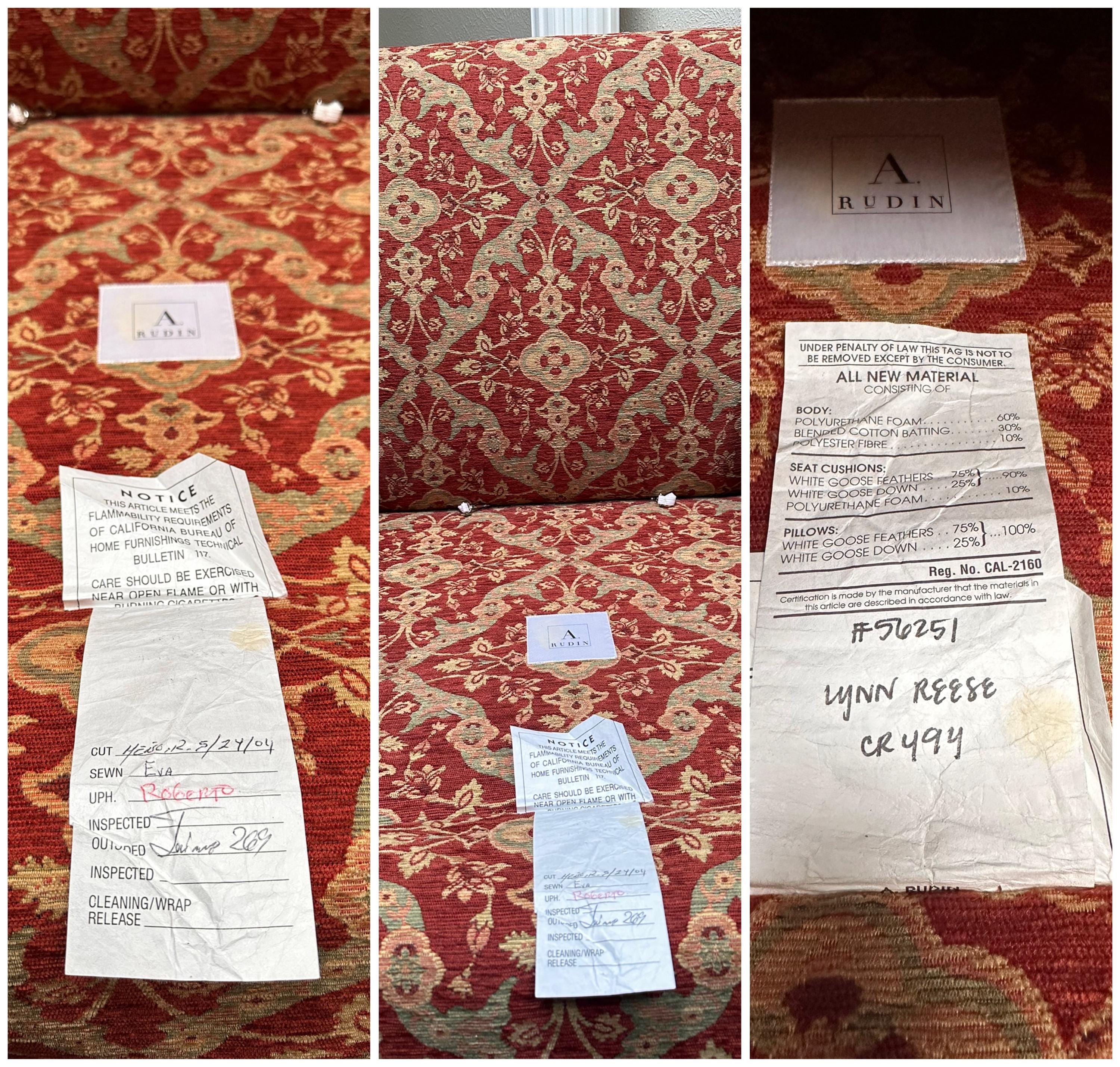 A. Rudin NO 494 Swivel Rocker Lounge Armchair Cozy Down Filled Chair - Etsy