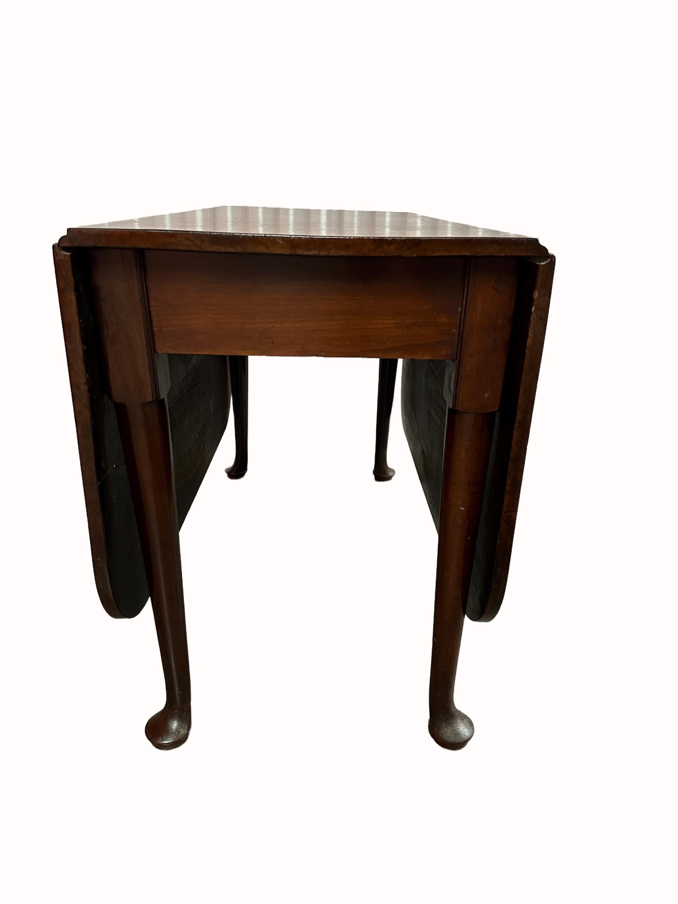 Antique Georgian Oak Swing Leg Table - English Irish Period Piece - Etsy