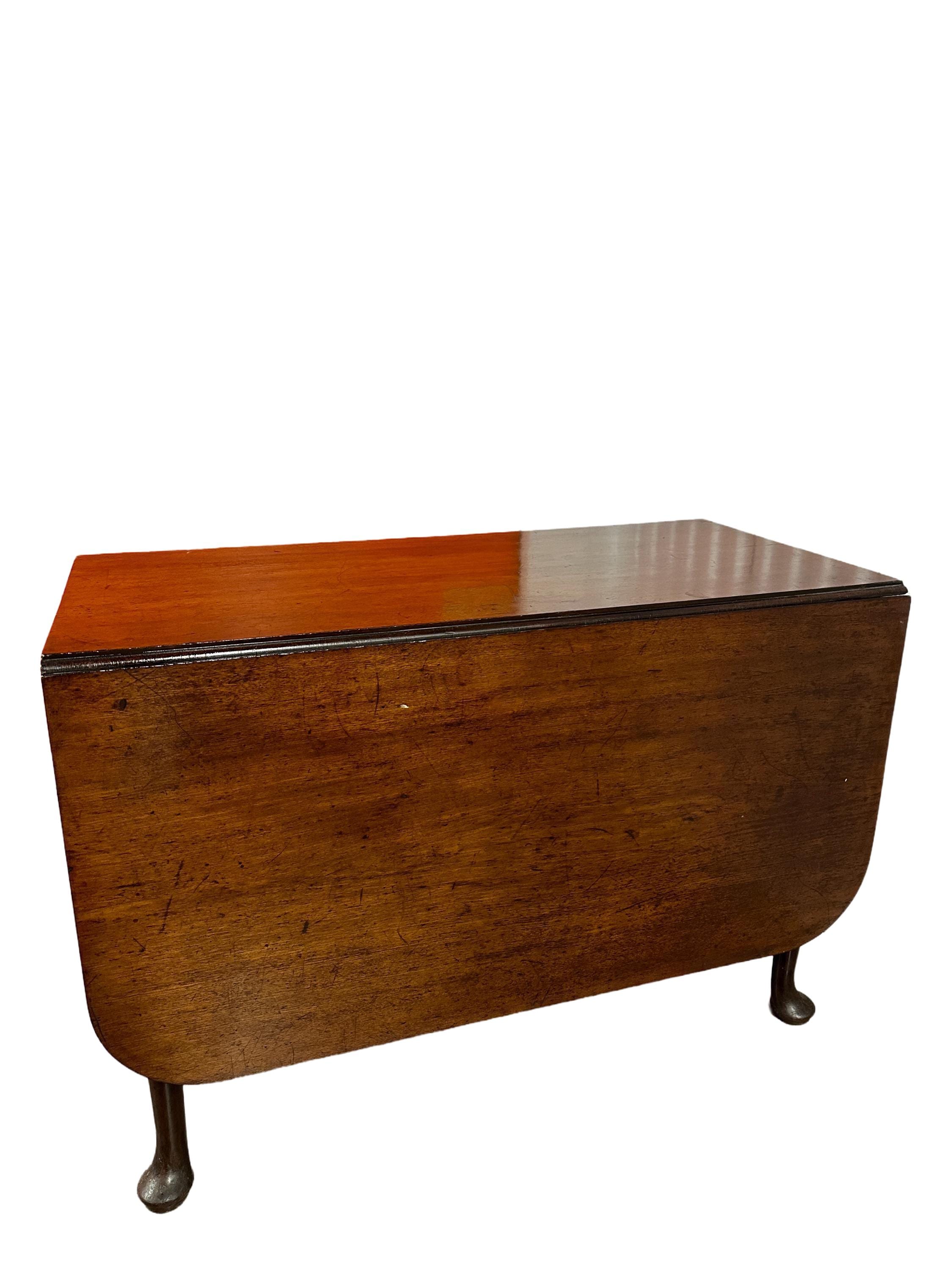 Antique Georgian Oak Swing Leg Table - English Irish Period Piece - Etsy