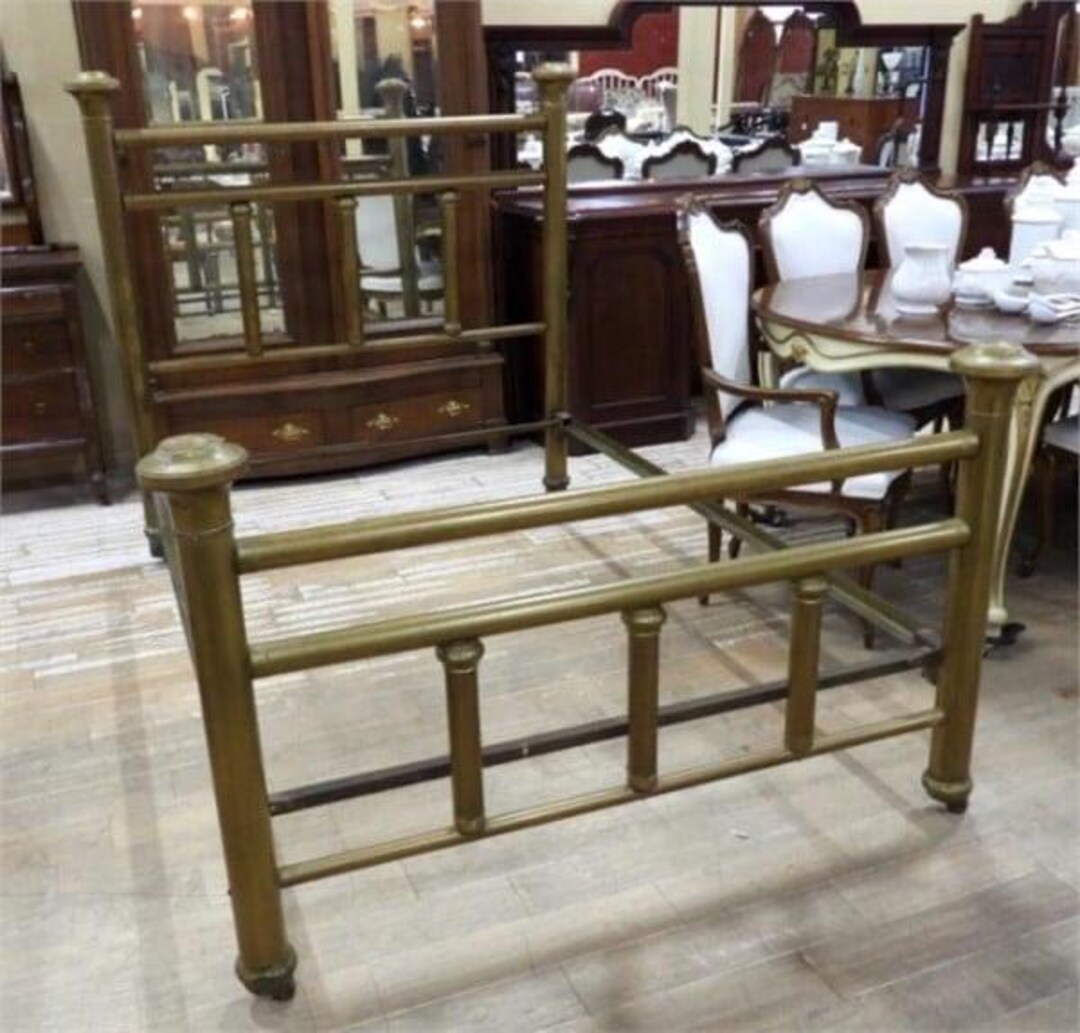 Antique Victorian Full-size Brass Bed - Etsy
