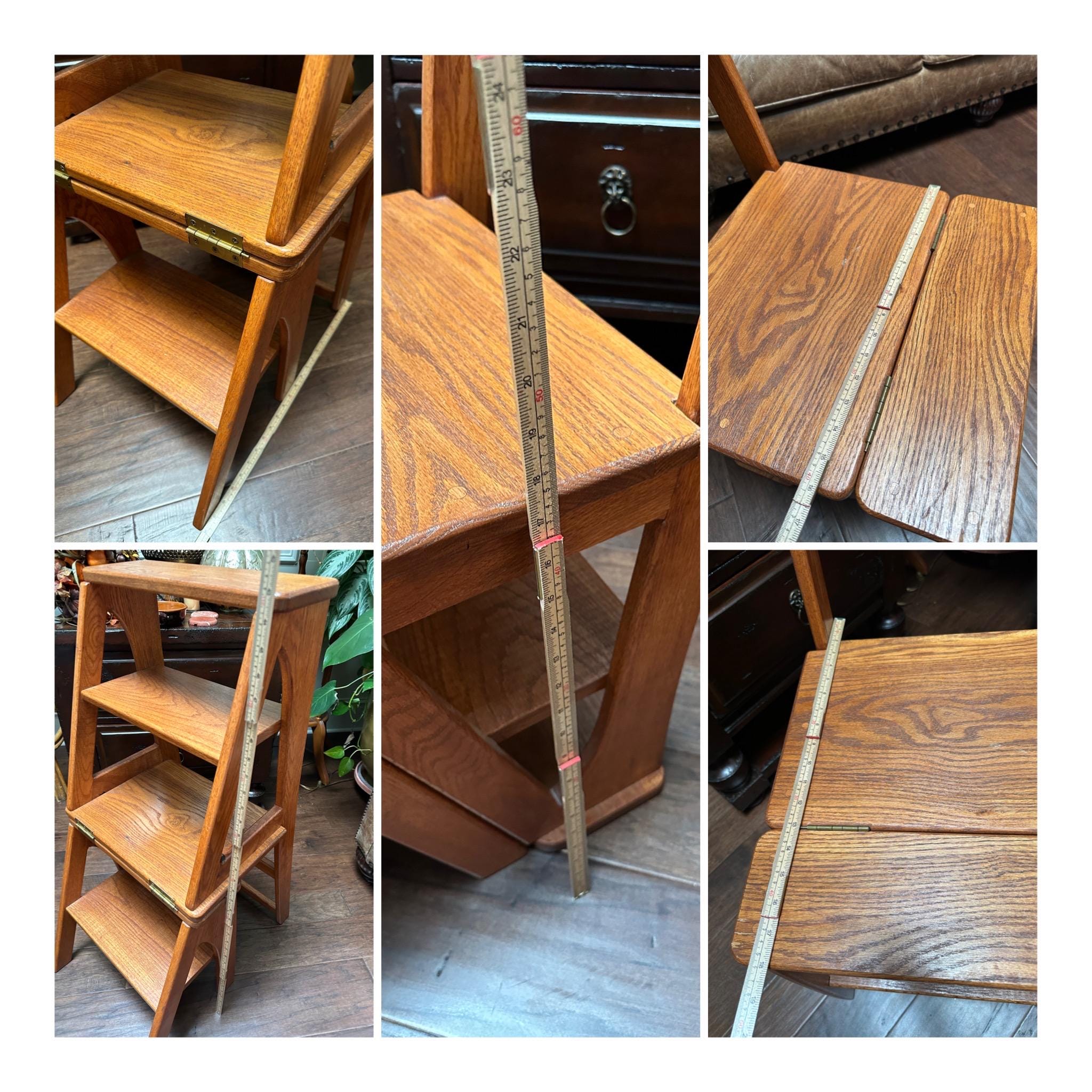 Metamorphic Library Step Stool Chair - Etsy